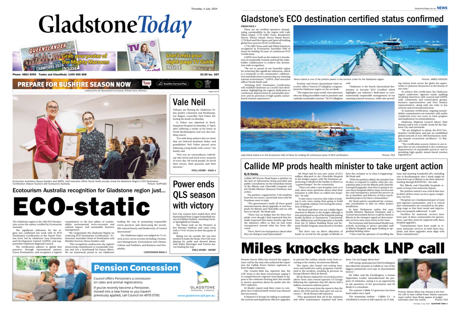 Eco Certification - The Gladstone Region